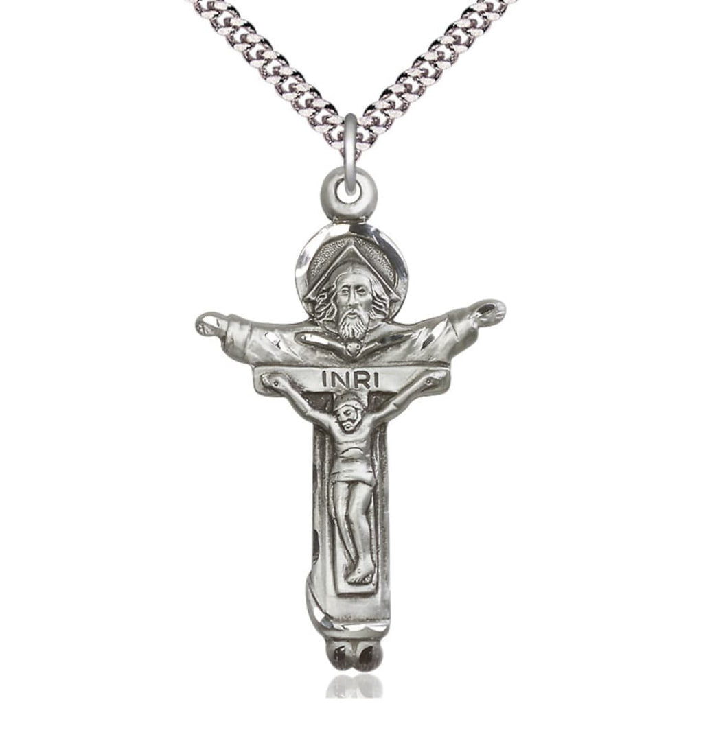Holy Trinity Crucifix Necklace - Symbol of Divine Unity - Bliss ...