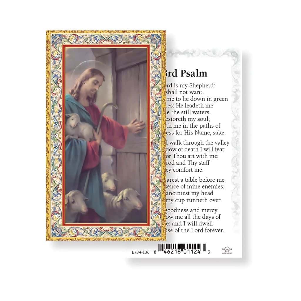Fratelli Bonella 23 Psalm Holy Cards 100pcs – Heavenly Divine Rosaries