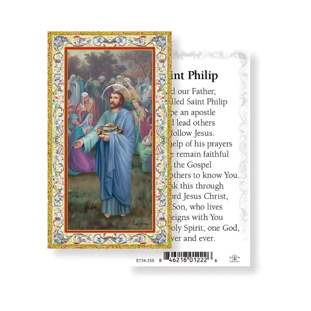 Fratelli Bonella St. Philip Holy Cards 100pcs – Heavenly Divine Rosaries