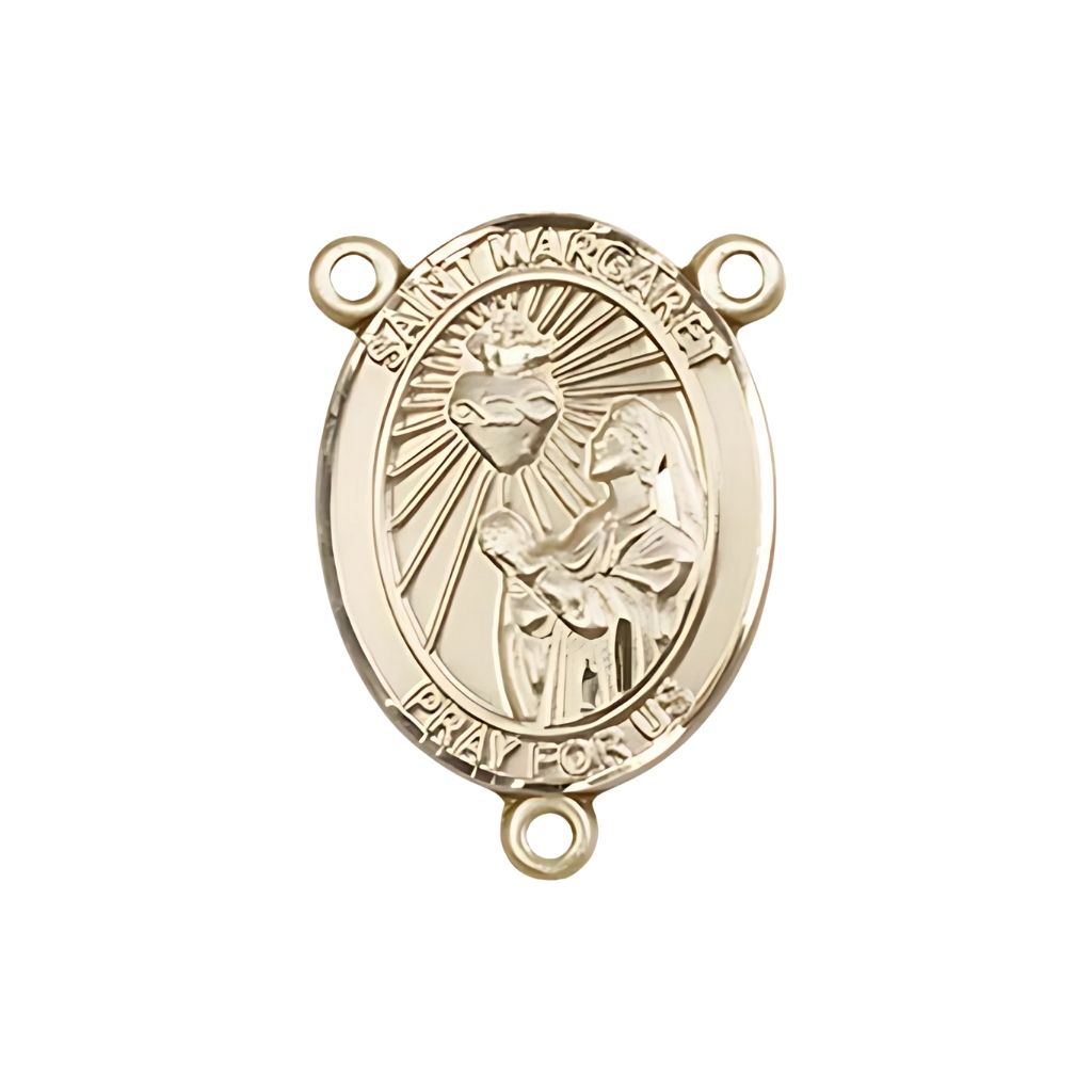 St. Margaret Mary Alacoque Engravable Rosary Centerpiece | Bliss USA – Heavenly Divine Rosaries