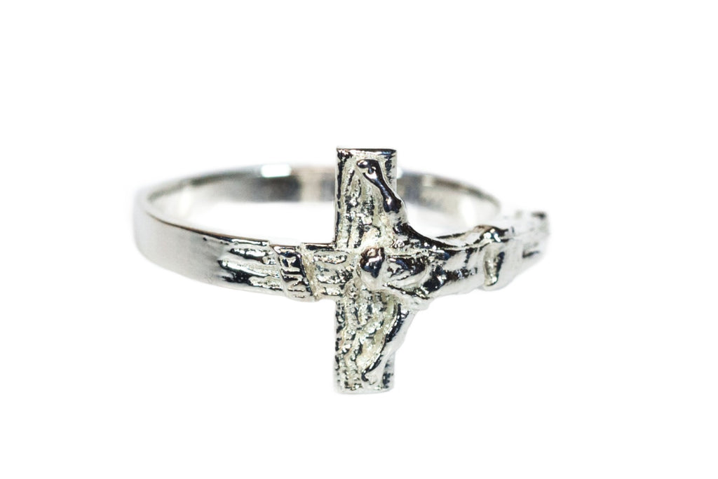 Sterling Silver Crucifix Ring - Spiritual Symbol of Faith - Bliss ...